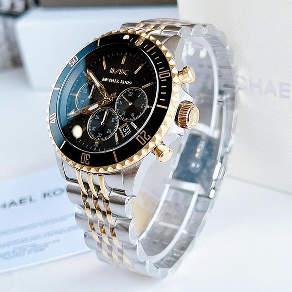 Đồng Hồ Nam Michael Kors MK8872 Quart Gold Tone Màu Bạc