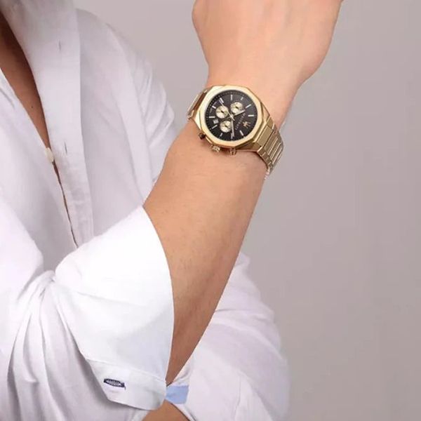 Đồng Hồ Nam Maserati Stile Automatic Men's Watch R8873642001 Màu Đen Vàng