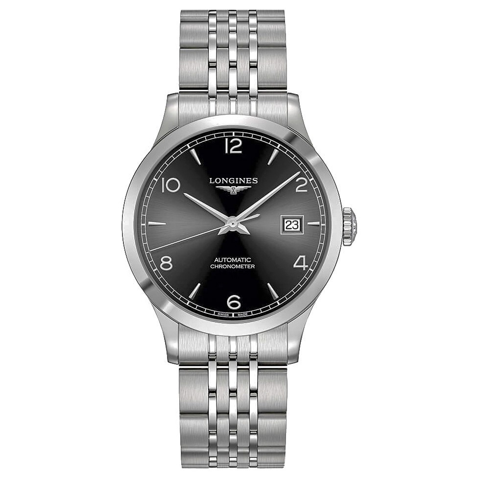 Đồng Hồ Nam Longines Record Collection L2.820.4.56.6 Màu Bạc Đen