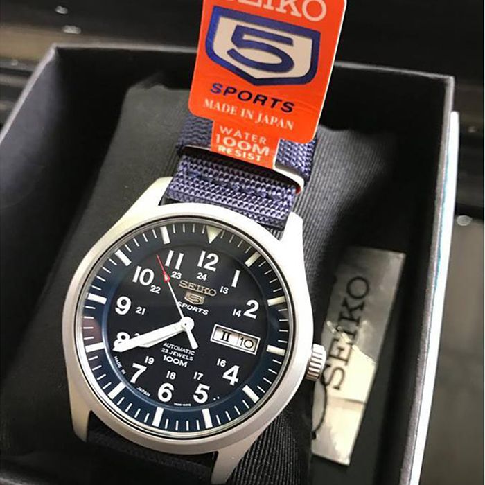 Đồng Hồ Seiko 5 SNZG11J1 Xanh Biển Cực Chất 42mm