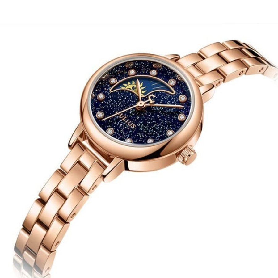 Đồng Hồ Nữ Julius JA-1157E Màu Đồng