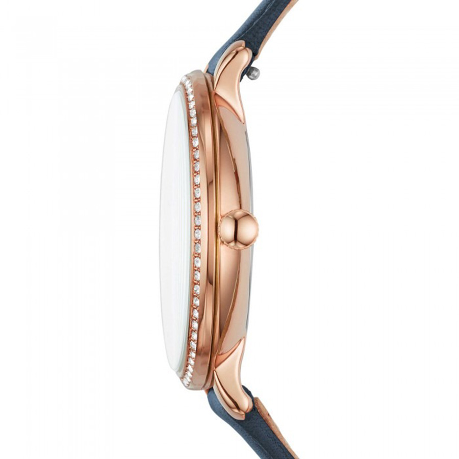 Đồng Hồ Nữ Fossil Jacqueline Three-Hand Date Navy Leather Watch ES4291 ...