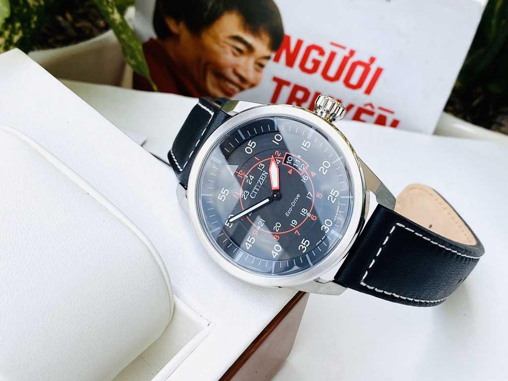 Đồng hồ Nam Citizen AW1361-01E Eco-Drive Avion Calendar Black