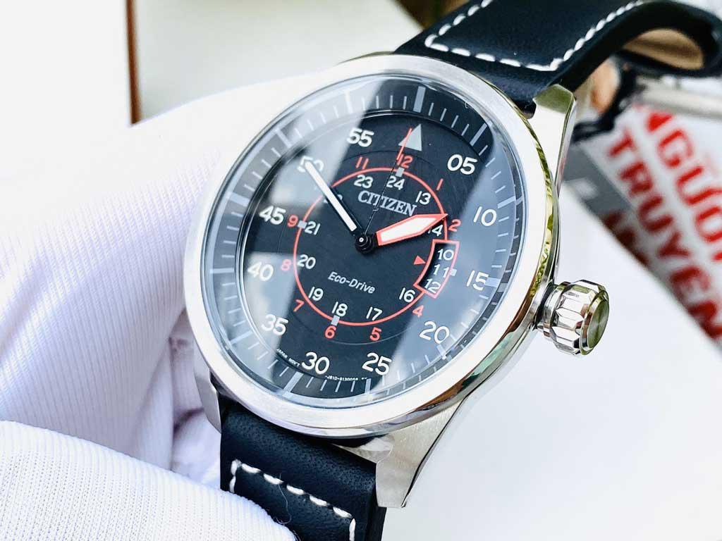 Đồng hồ Nam Citizen AW1361-01E Eco-Drive Avion Calendar Black